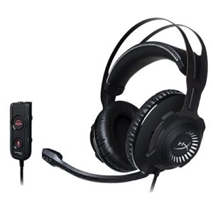 hyperx cloud revolver s gaming headset with dolby 7.1 surround sound - steel frame - signature memory foam, premium leatherette, for pc, ps4, ps4 pro, xbox one, xbox one s (hx-hscrs-gm/na) (renewed)