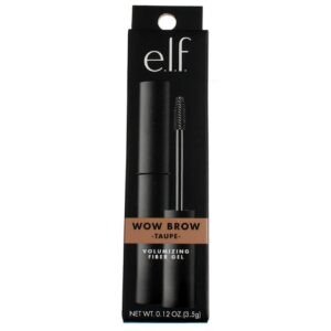 e.l.f. cosmetics e.l.f. wow brow gel, fiber-infused formula, taupe, 0.12 ounce ., taupe, 0.123 ounce