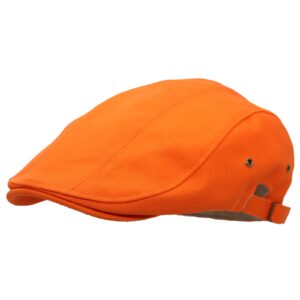 newsboy hat original clean up adjustable style ivy hat maad0894 (orange)