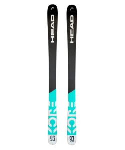 head women's kore 93 w graphene grey/blue freeride all-mountain skis, size: 153