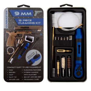 Gunmaster Slim Line 9mm Pistol Cleaning Kit (15pc)