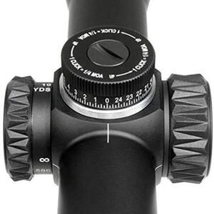 Meopta Optika6 3-18x50 30 mm SFP Second Focal Plane Hunting Riflescope, 3-18x50 Z-Plex, Black