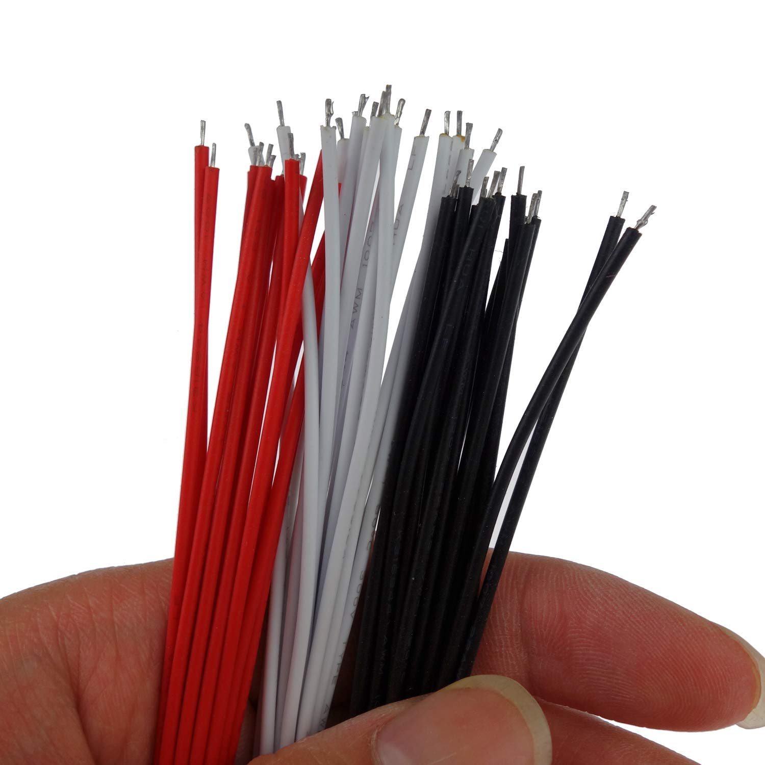 Zelerdo 45pcs 22AWG Hookup Wire Pickup Wire for Guitar and Other Musical Instrument, 3 Colors