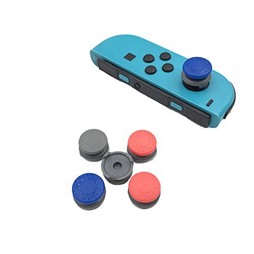 Thumb Stick Extenders Joystick Cap Analog Grip Thumbsticks Cap Cover Case for Nintendo Switch NS Joy-Con Controller (2pcs Blue)