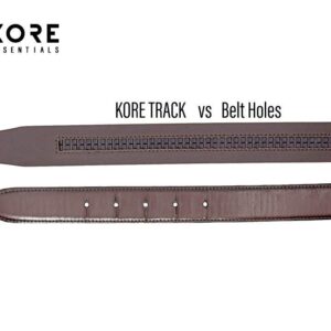 KORE Men’s Nylon Web Track Belts | “Endeavor” Alloy Buckle (Tan 24" to 44")