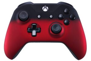 shadow red xb one s un-modded custom controller (with 3.5 jack)