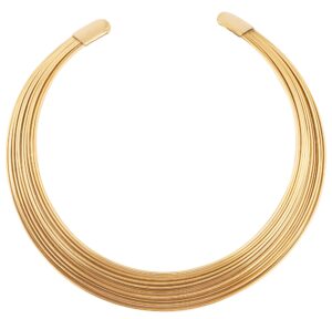 touchstone gold necklace for woman collar statement trendy womens neck goddess elegant jewelry fashion ancient women strand chunky elegant torque chokers necklaces in antique gold tone