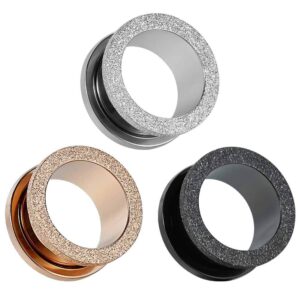 cooear gauges for ears surgical steel tunnels upgrade scrub plugs piercing party gift earrings 8g(3mm) to 5/8g(16mm)