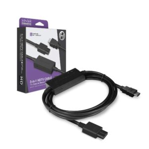 hyperkin 3-in-1 hdtv cable for gamecube/ n64/ super nes