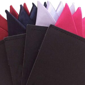 Men's PreFolded Pocket Squares On Card Assorted colors Polka dots Polyester Stain 3 Style 12 pieces