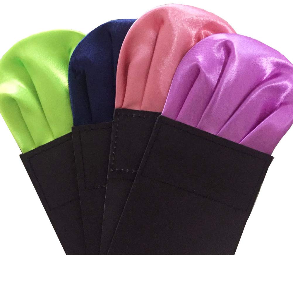 Men's PreFolded Pocket Squares On Card Assorted colors Polka dots Polyester Stain 3 Style 12 pieces