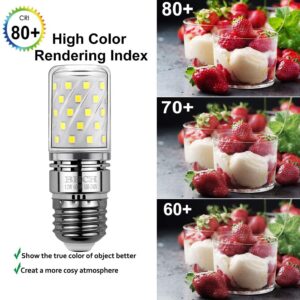 BHCH E26 LED Corn Bulbs 12W,6000K Daylight White,1200LM,Edison Screw Bulbs,100W Incandescent Bulbs Equivalent,Pack of 4