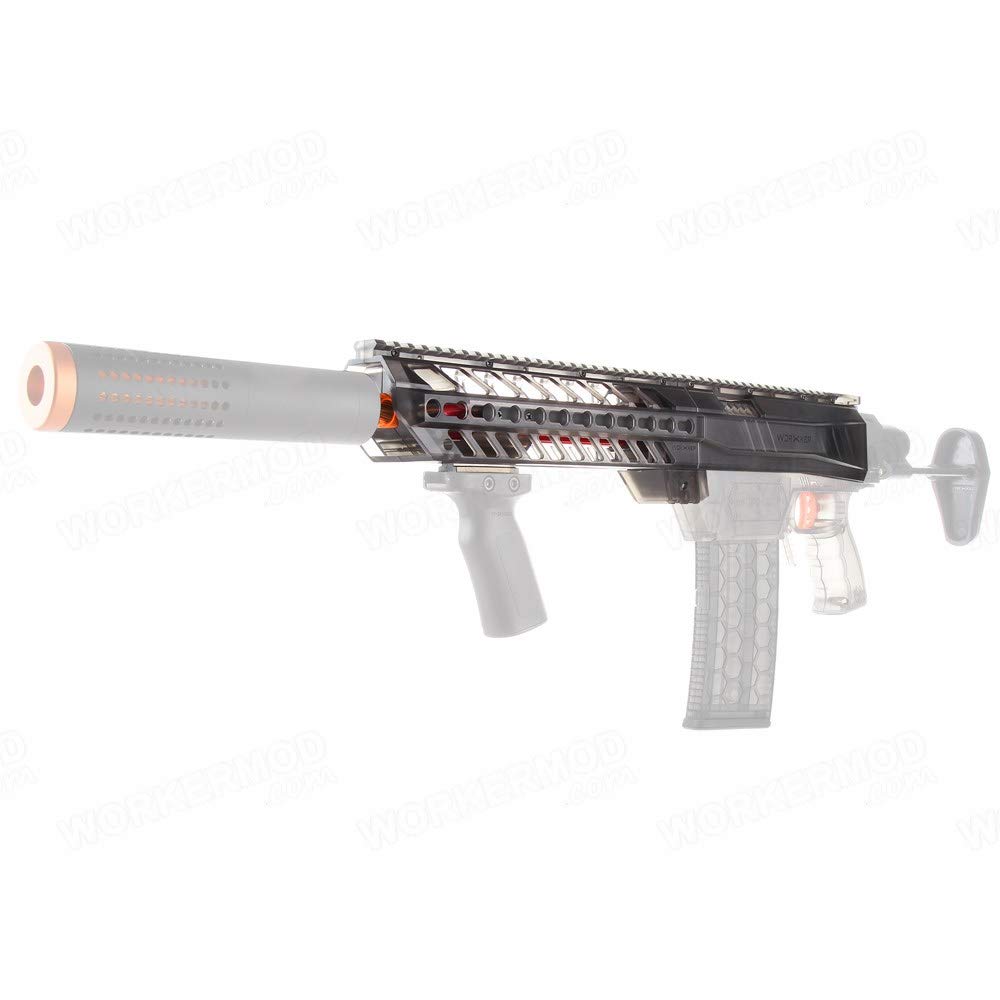 WORKER MCX Body Cover Hide Pump Kits for Nerf Retaliator Color Clear Transparent