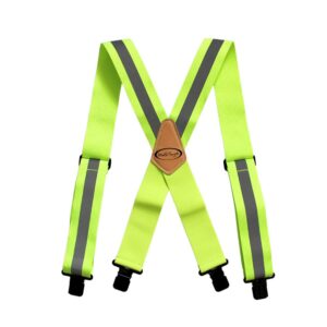 melotough reflective safety suspenders|work suspenders with hi viz reflective strip hold up tool belt suspenders