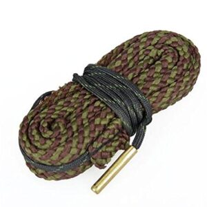 45 Caliber Quality Gun Cleaning Snake, Bore Cleaner and Lube Oil in Neoprene Case for Pistol/Handgun