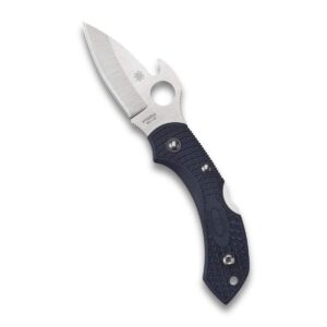 spyderco dragonfly 2 lightweight signature knife with 2.28" saber-ground vg-10 steel blade and emerson opener - plainedge - c28pgyw2