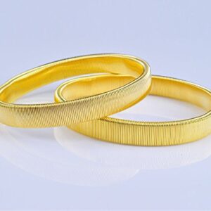 COLORFUL BLING 2 pcs Simple Arm Band Elastic Bracelet Bangle Anti Slip Shirt Sleeve Holders Dress Accessory -Gold