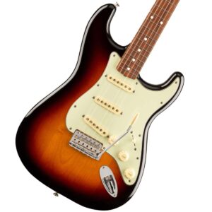 fender vintera 60s stratocaster electric guitar, with 2-year warranty, 3-color sunburst, pau ferro fingerboard