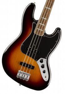 fender vintera 70s jazz bass, 3-color sunburst, pau ferro fingerboard