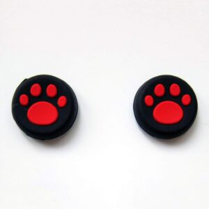 silicone thumb stick grips cap cover joystick thumbsticks caps for ps4 xbox one xbox 360 ps3 ps2 cat dog paw (h)