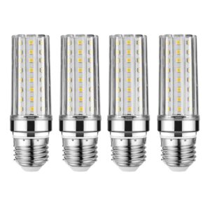 e26 led light bulbs,20w candelabra led bulbs 200 watt equivalent - 90 leds 2835 smd 2000lm 3000k warm white decorative candle base e26/e27 led chandelier bulbs,ac85-265v,4-pack