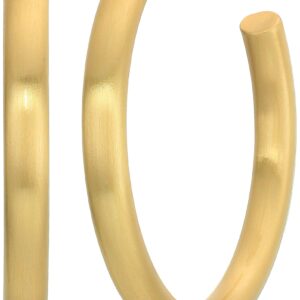 Lucky Brand Women's Gold Large Tubular Hoop Earrings, One Size