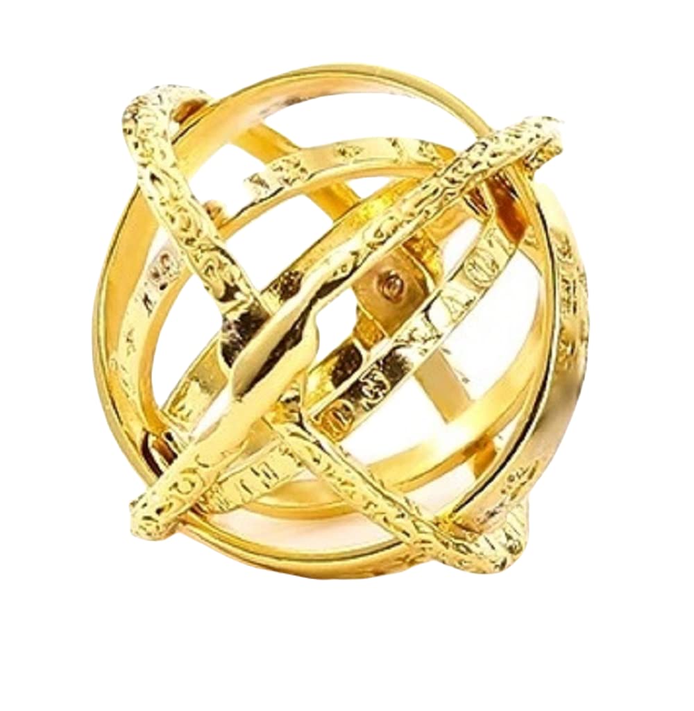 AttractionOIl Gifts 16th Century Germany Astronomical Armillary Sphere SIZE 9 Ring (Gold)