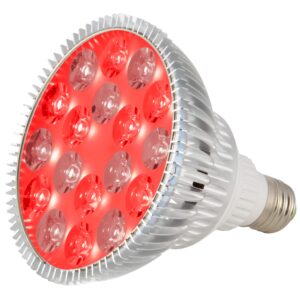 abi led light bulb for red light therapy, 660nm deep red and 850nm near infrared combo, 54w class