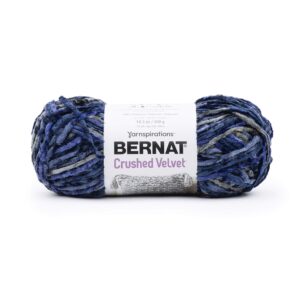 bernat crushed velvet yarn, navy