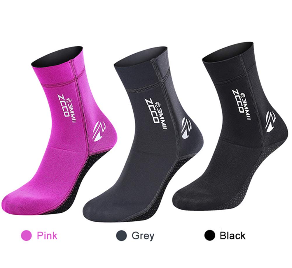 Neoprene Socks Diving Scuba Socks Wetsuit Fin Booties for Men Women Kids, 3MM 5MM Surfing Booties Beach Sock Thermal Flexible Anti Slip for Rafting Snorkeling Swimming Wading Sailing