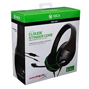 HyperX CloudX Stinger Core - Gaming Headset - Official Xbox Licensed Headset with Mic, Xbox One, PS4, PUBG, Fortnite, Crackdown, (HX-HSCSCX-BK) (Renewed)