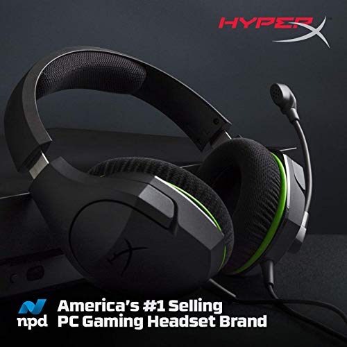 HyperX CloudX Stinger Core - Gaming Headset - Official Xbox Licensed Headset with Mic, Xbox One, PS4, PUBG, Fortnite, Crackdown, (HX-HSCSCX-BK) (Renewed)