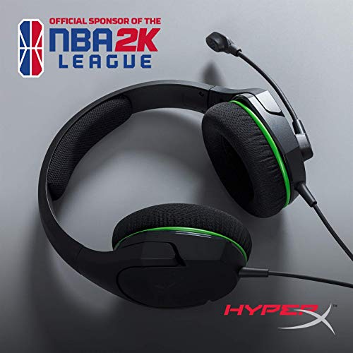 HyperX CloudX Stinger Core - Gaming Headset - Official Xbox Licensed Headset with Mic, Xbox One, PS4, PUBG, Fortnite, Crackdown, (HX-HSCSCX-BK) (Renewed)