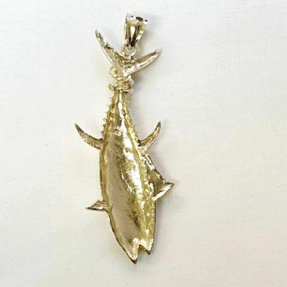 SURANO DESIGN JEWELRY 14k Yellow Gold Tuna Fish Large Pendant, Made in USA