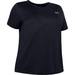 Under Armour Women's UA Tech Short Sleeve 1X Black