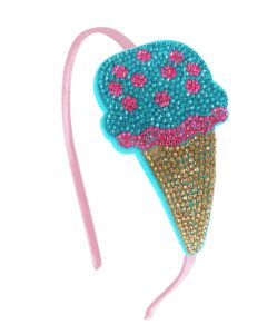 bowbear crystal party headband, ice cream