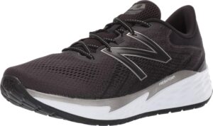 new balance men's fresh foam evare running shoe, black/dark silver, 11