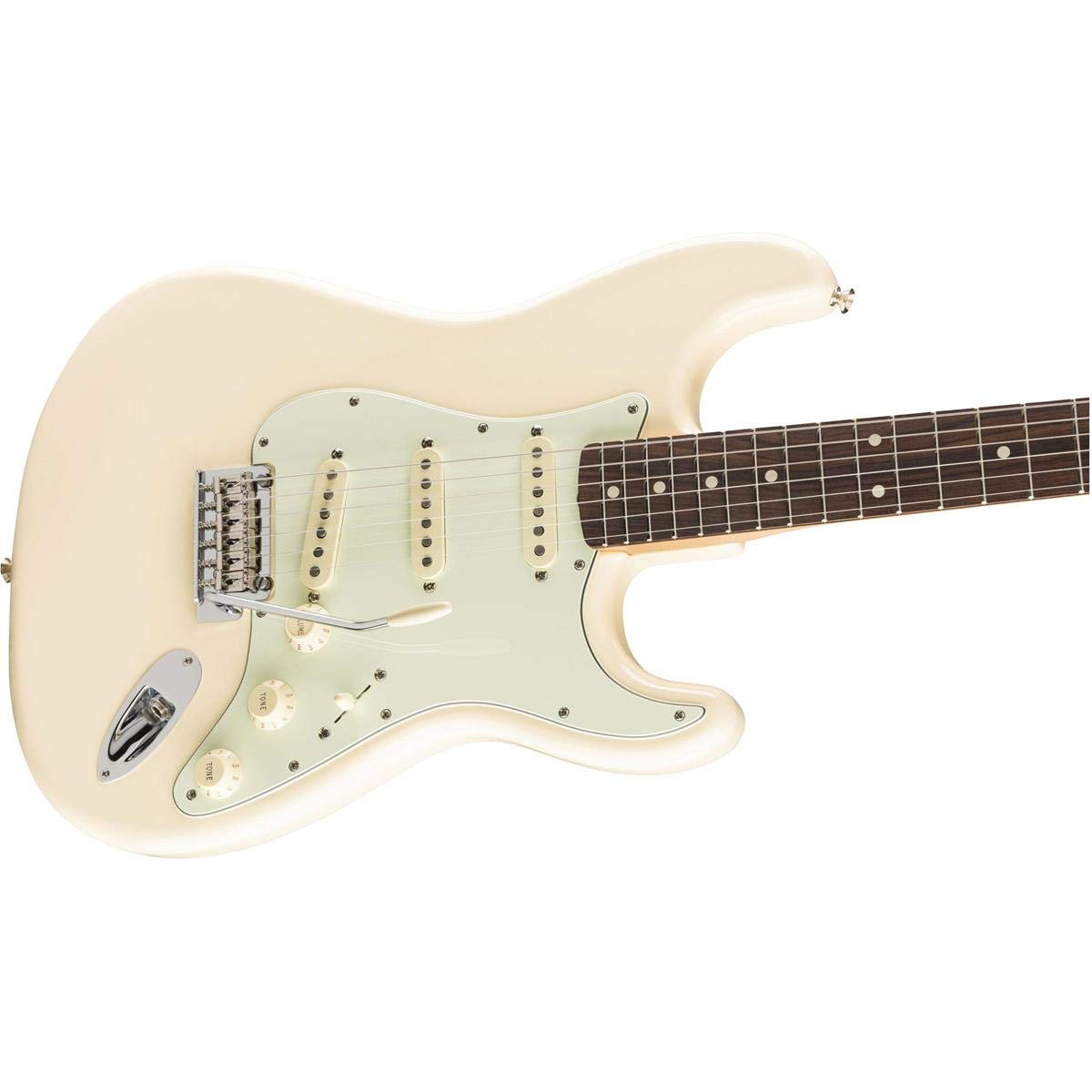 Fender Vintera 60s Modified Stratocaster Electric Guitar, with 2-Year Warranty, Olympic White, Pau Ferro Fingerboard