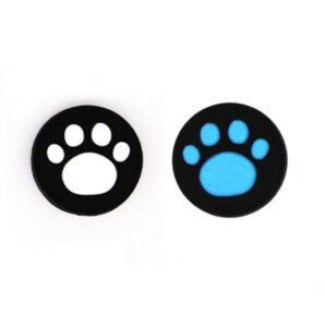 silicone thumb stick grips cap cover joystick thumbsticks caps for ps4 xbox one xbox 360 ps3 ps2 cat dog paw (k)