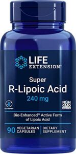 life extension super r lipoic acid 240mg, 90 capsules, vegetarian