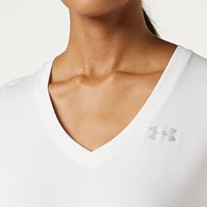 Under Armour Women's UA Tech™ Short Sleeve V-Neck 1X White