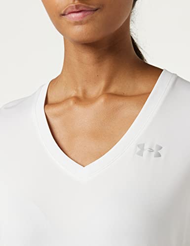 Under Armour Women's UA Tech™ Short Sleeve V-Neck 1X White