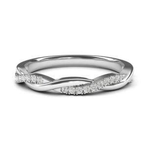 14k white gold 2.5mm petite twisted vine simulated diamond ring wedding band matching ring (8)