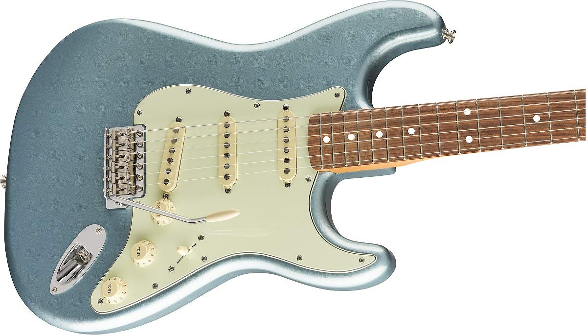 Fender Vintera 60s Stratocaster Electric Guitar, with 2-Year Warranty, Ice Blue Metallic, Pau Ferro Fingerboard