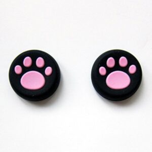 silicone thumb stick grips cap cover joystick thumbsticks caps for ps4 xbox one xbox 360 ps3 ps2 cat dog paw (b)