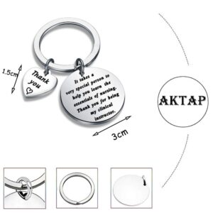 AKTAP Clinical Instructor Gifts Nursing Jewelry Nurse Instructor Gifts for Clinical Nurse Teacher