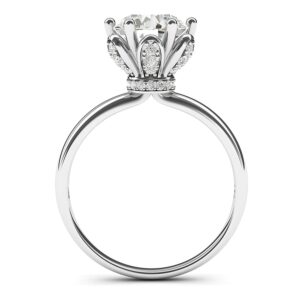 14k white gold romantic flower style 6-prong set 2.0 ct simulated diamond engagement ring (8)