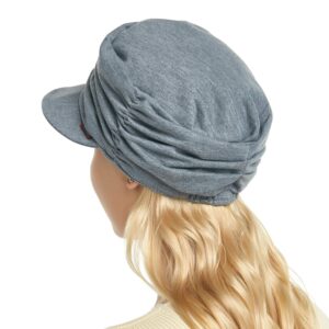 Fashion Hat Cap with Brim Visor for Woman Ladies, Best for Daily Use(Medium Grey)