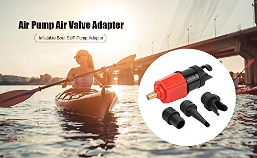 Kayak Boat Air Pump Adapter, Air Inflator Valve Adapter Accessory, Lightweight and Portable Air Nozzle Pump Adapter Kit for Inflatable Canoe Kayak Boat etc