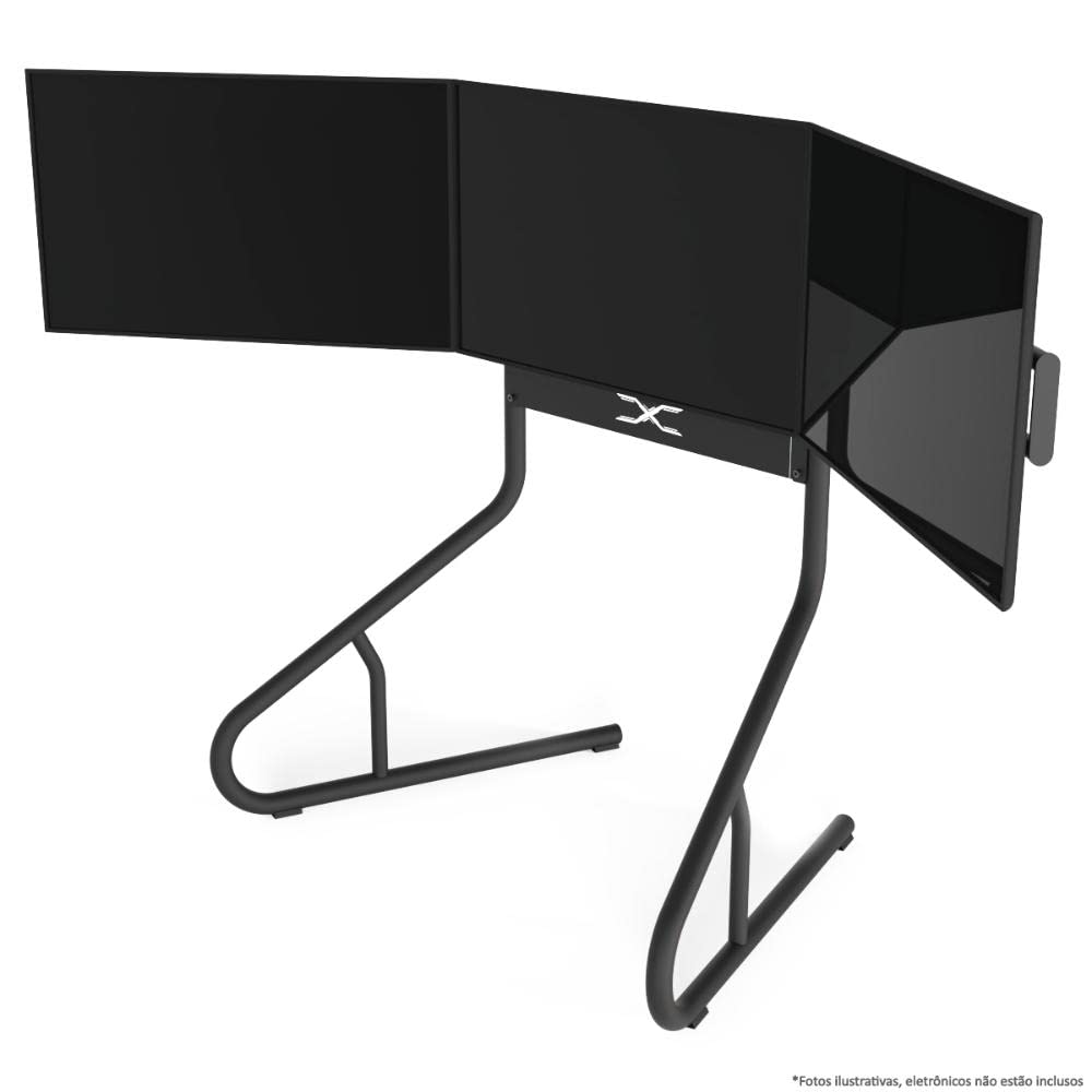 Extreme Sim Racing Triple Screen Tv Stand Add-on Upgrade With Back Tray - Fits almost all Sim Racing Rigs in the Market - Suitable for TV sizes up to 3 x 37"